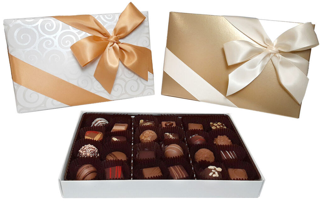 24pc – Gift Wrapped or Gold Boxed Belgian Chocolates - Toronto Belgian ...