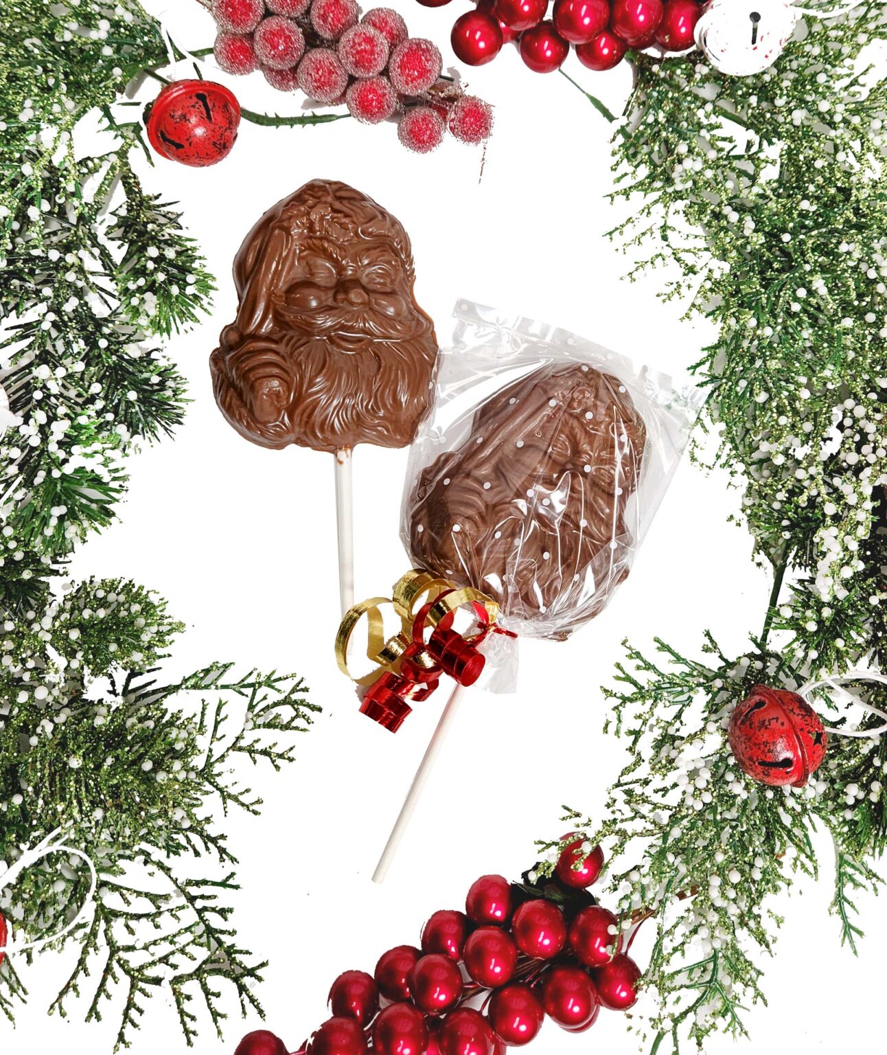 Belgian Chocolate Santa Lollipop 60g – Toronto Belgian Chocolate Shop ...